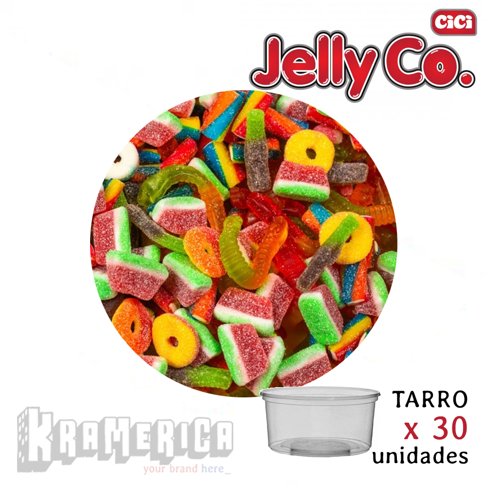JELLY CO. GOLOSINAS SURTIDAS - TARRO x 30 UNID (Caja x 36 Tar.) - JulyLuly