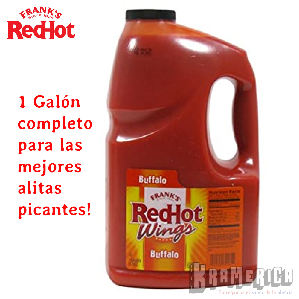 Frank's Red Hot Salsa Buffalo Wing - Tarro x 1 galón (Caja x 4 Tar ...